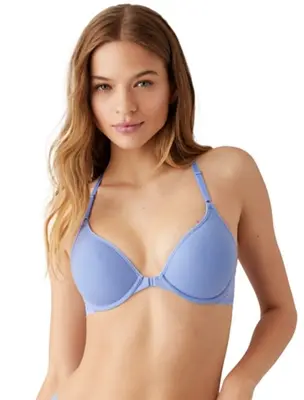 Wacoal Inspired Eyelet Front Close T-shirt Bra - Pale Iris