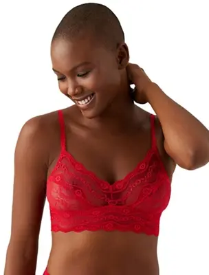 Wacoal Lace Kiss Bralette - Crimson Red