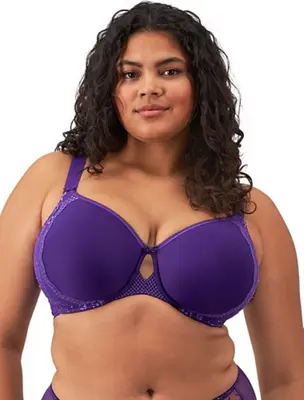 Wacoal Elomi Charley Underwire Molded Spacer Bra - Iris