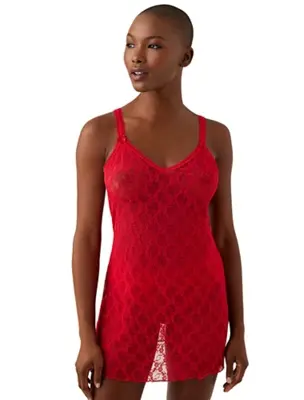 Wacoal Lace Kiss Chemise - Crimson Red