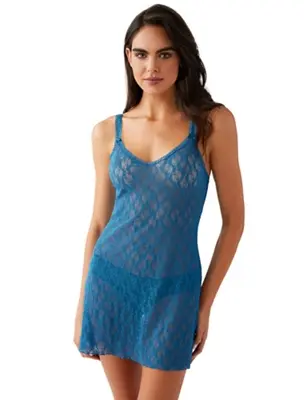 Wacoal Lace Kiss Chemise - Moroccan Blue