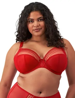 Wacoal Elomi Matilda Underwire Plunge Bra - Haute Red