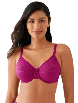 Wacoal Visual Effects Minimizer Bra - Carnevale Pink