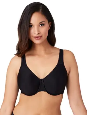 Wacoal Basic Beauty Full Figure Seamless Underwire Bra - Black