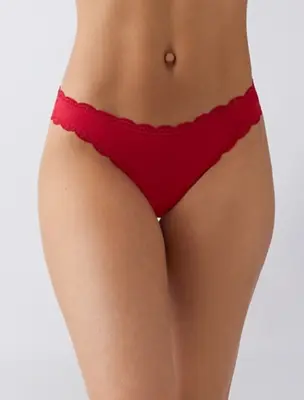 Wacoal Inspired Eyelet Thong - Chili Pepper Red