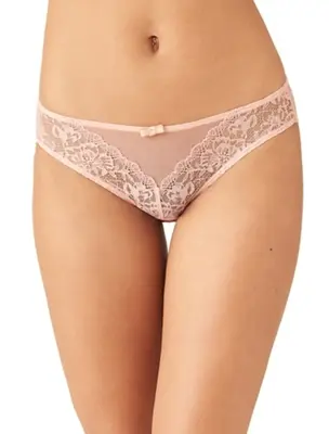 Wacoal Lace Encounter Bikini - Rose Smoke