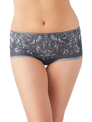 Wacoal Net Effect Boyshort - Folkstone Gray Multi