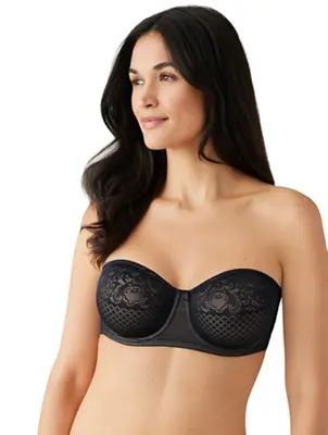 Wacoal Visual Effects Strapless Minimizer Bra - Black
