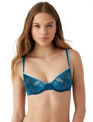 Wacoal Shadow Scene Underwire Bra - Blue Coral