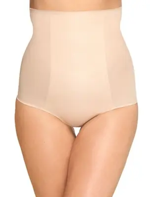 Wacoal Beyond Naked Cotton Blend Shaping Hi-waist Brief - Sand