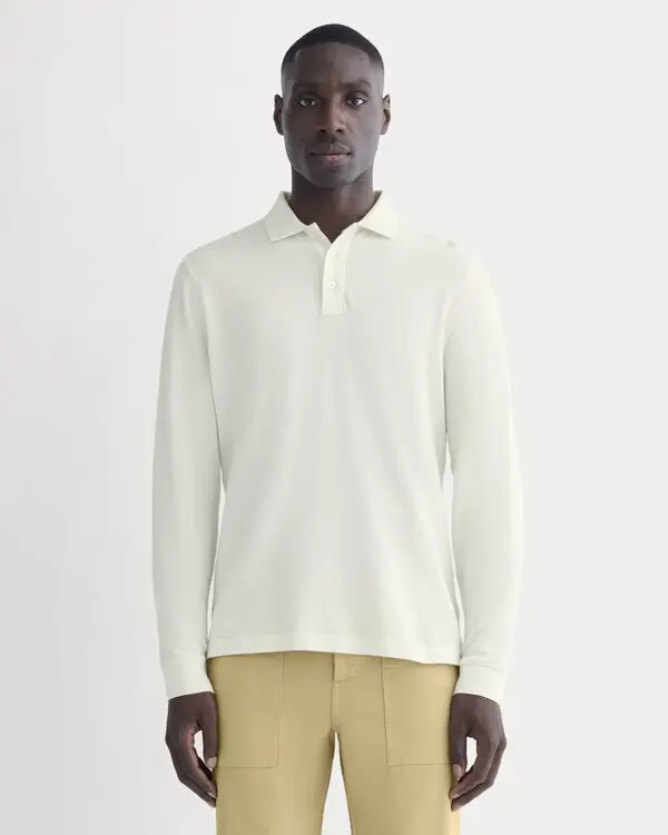 Everlane Long-sleeve Pique Polo Tshirt