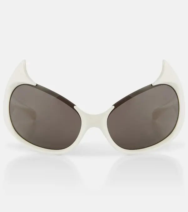 Balenciaga Gotham Cat-eye Sunglasses - White