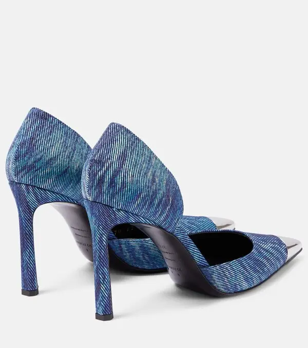 AREA X Sergio Rossi Denim Pumps