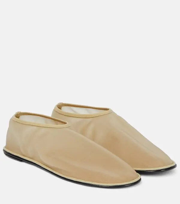 THE ROW Mesh Flats - Beige