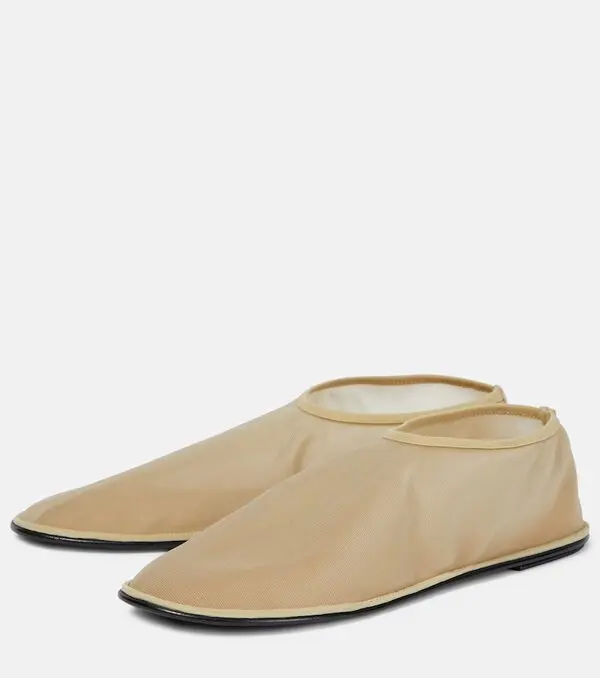 THE ROW Mesh Flats - Beige