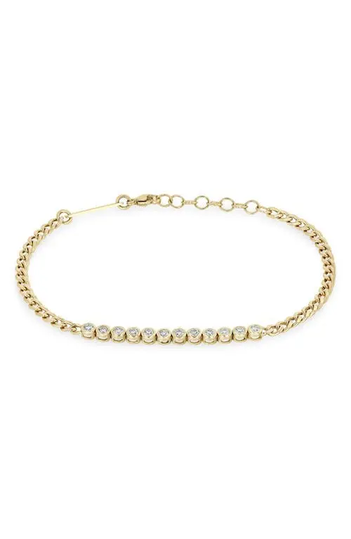 Zoe Chicco 14k Gold Diamond Tennis Bracelet - 14k Yellow Gold