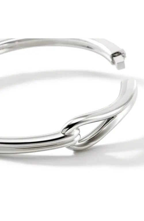 John Hardy Surf Hinged Bangle - Silver