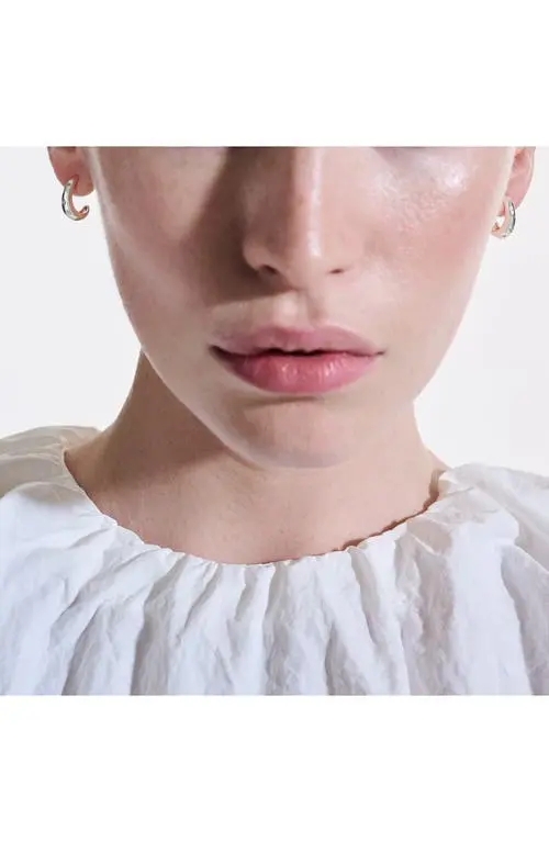 John Hardy Surf J Hoop Earrings With Diamonds