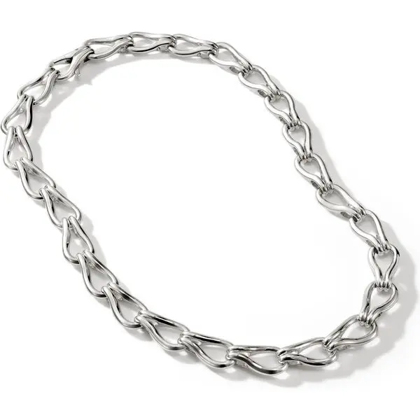 John Hardy Surf Link Chain Necklace - Silver