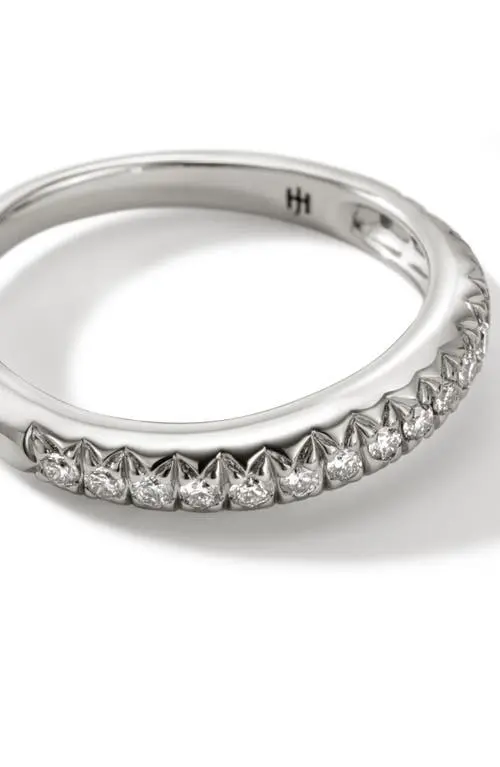 John Hardy Surf Pavé Diamond Band Ring