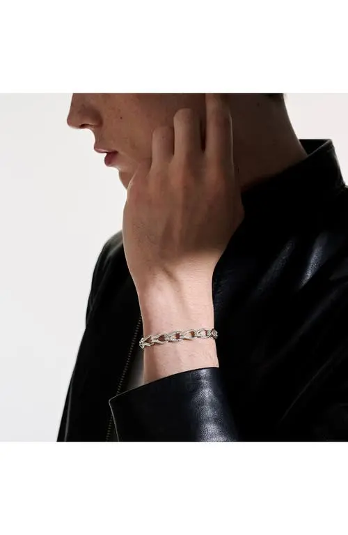 John Hardy Sterling Diamond Chain Bracelet