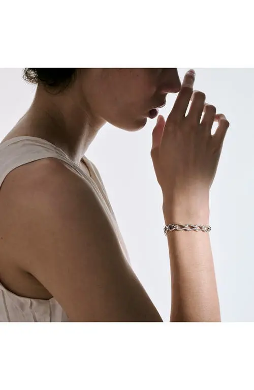 John Hardy Sterling Diamond Chain Bracelet