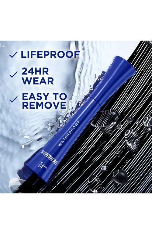 IT COSMETICS Superhero Volumizing Waterproof Mascara - Black