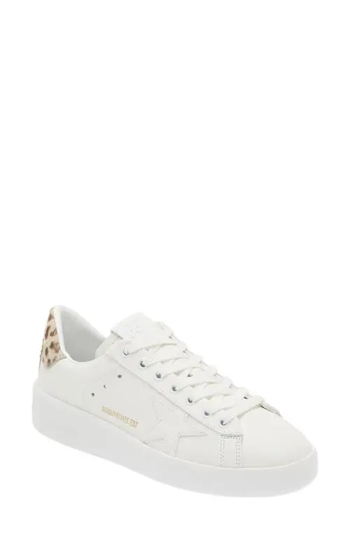 GOLDEN GOOSE Purestar Leather Sneakers - White/leopard