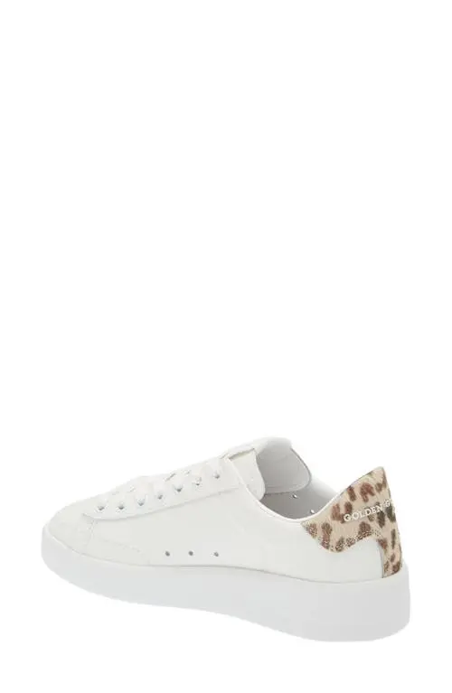 GOLDEN GOOSE Purestar Leather Sneakers - White/leopard