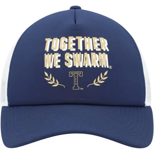 Adidas Georgia Tech Yellow Jackets Phrase Foam Front Trucker Adjustable Hat
