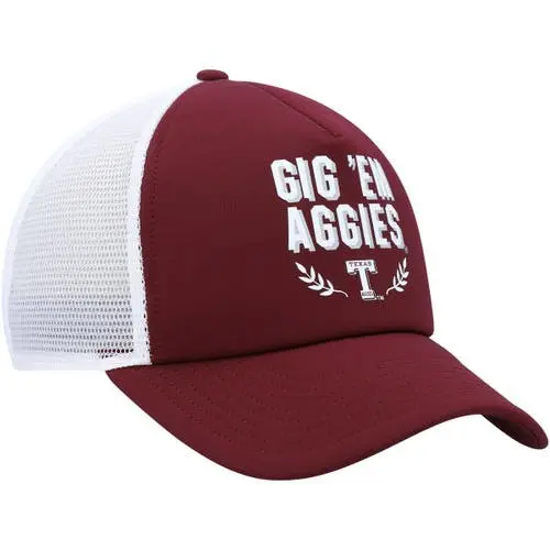 Adidas Texas A&m Aggies Phrase Foam Front Trucker Adjustable Hat