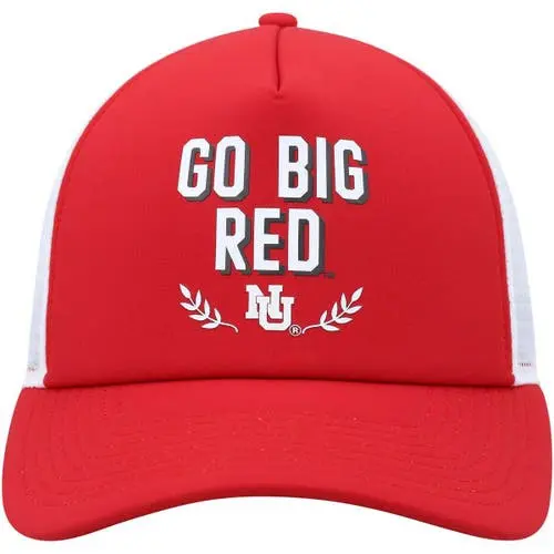 Adidas Nebraska Huskers Phrase Foam Front Trucker Adjustable Hat