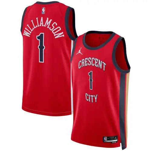 JORDAN BRAND Zion Williamson New Orleans Pelicans Swingman Jerseystatement Edition - Red