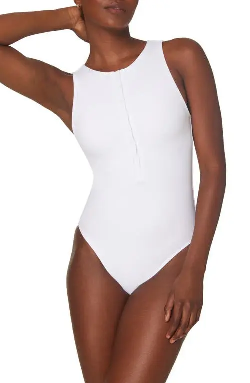 ANDIE Malibu Long Torso One-piece Swimsuit - White