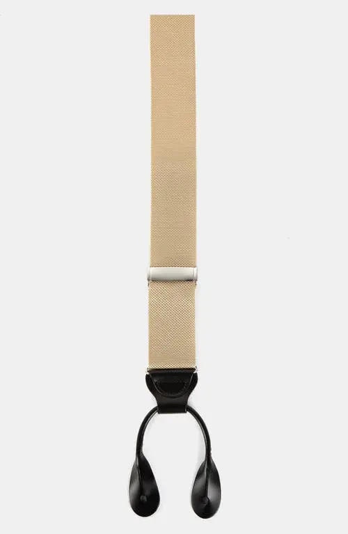 Trafalgar Solid Suspenders - Khaki