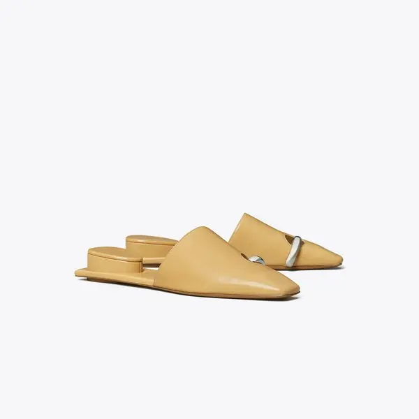 Tory Burch Pierced Mule - Cantucci/silver