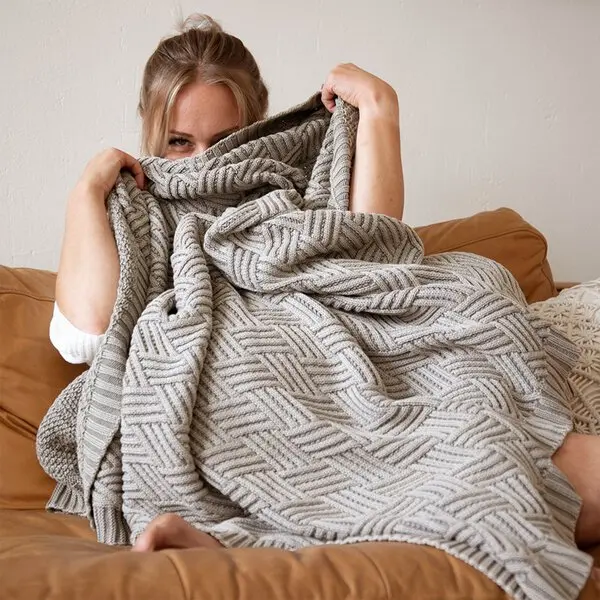 PINK LEMONADE Washed Brick Throw