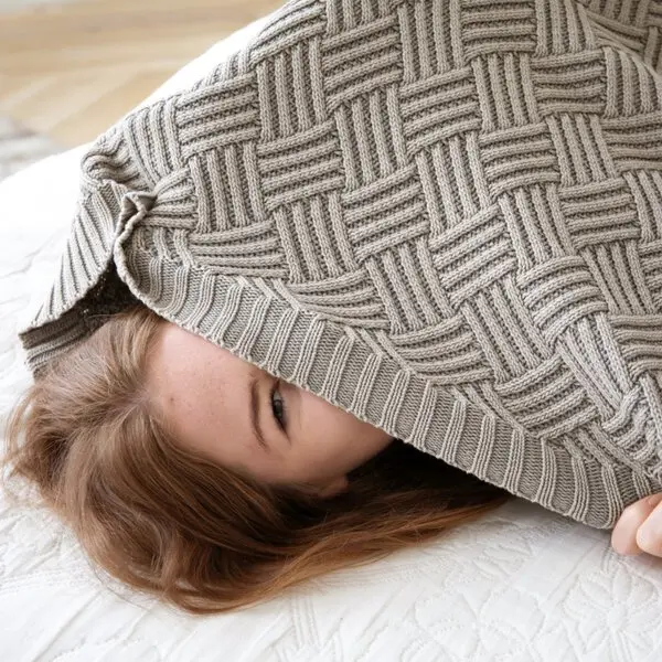 PINK LEMONADE Washed Brick Throw