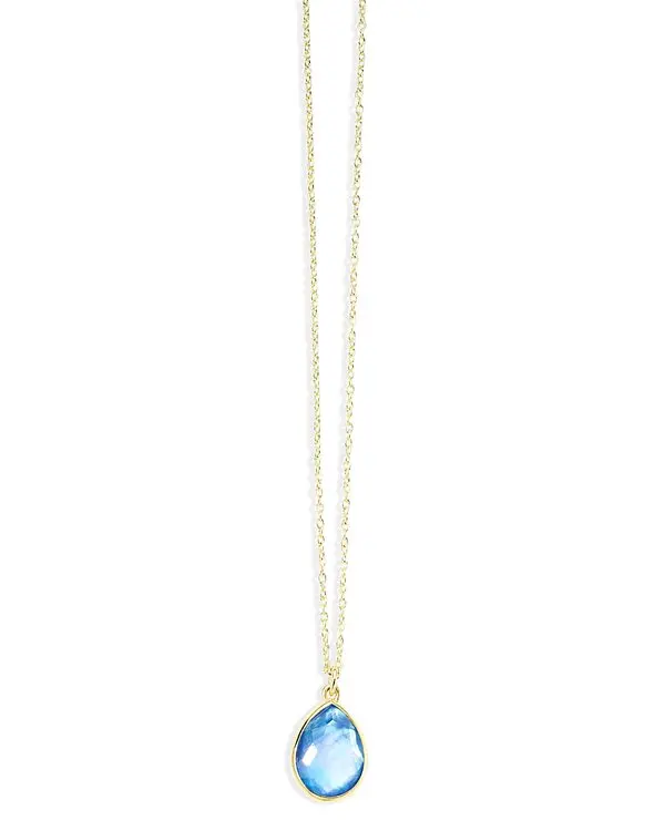 Ippolita 18k Yellow Gold Rock Candy Lapis Triplet Pendant Necklace - Blue/gold