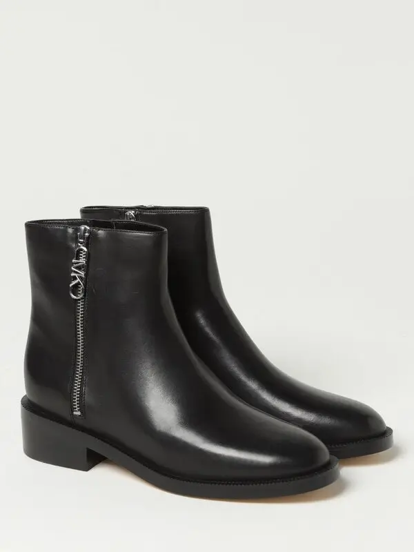 Michael Kors Regan Ankle Boots With Mk Slider Detail
