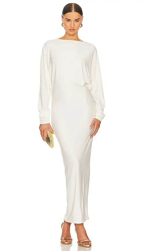 HELSA Matte Jersey Open Back Dress
