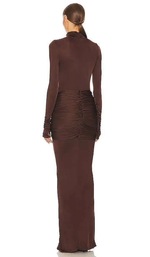 HELSA Slinky Jersey Sarong Maxi Dress
