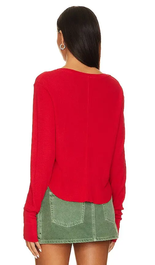 BOBI Cropped Long Sleeve Top