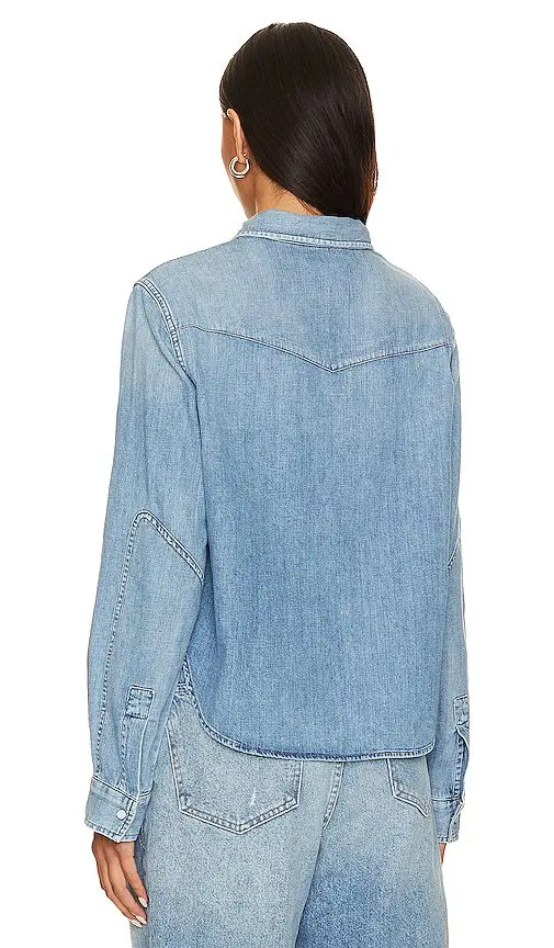 Citizens Of Humanity Cropped Western Denim Shirt