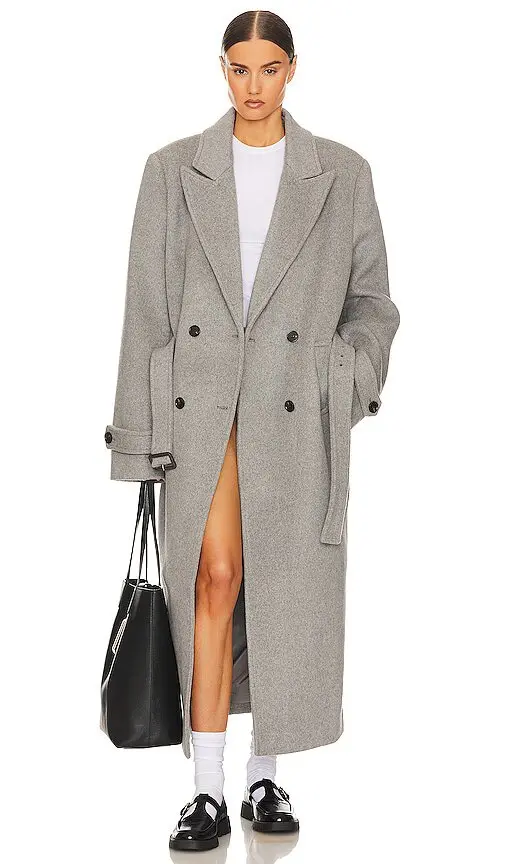 HELSA Bold Shoulder Long Coat