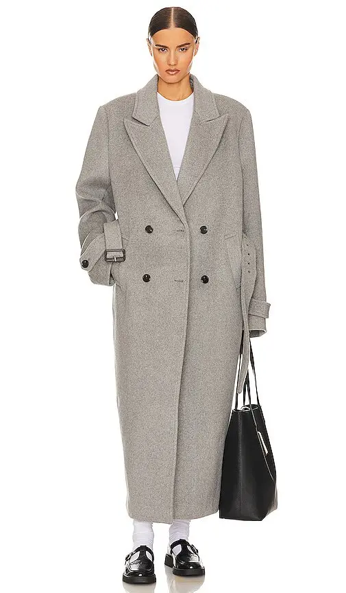 HELSA Bold Shoulder Long Coat