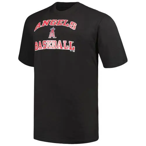 Profile Heather Gray Los Angeles Angels Big & Tall T-shirt Combo Pack