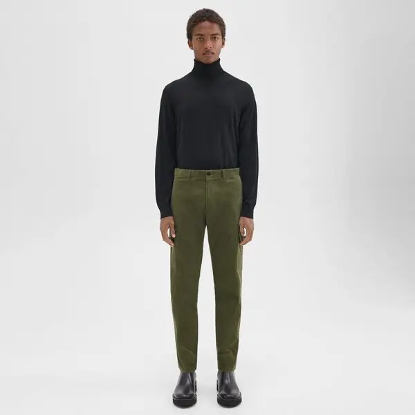 Theory Classic-fit Cargo Pant In Stretch Corduroy