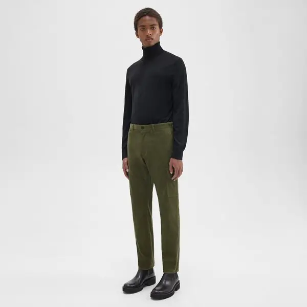 Theory Classic-fit Cargo Pant In Stretch Corduroy