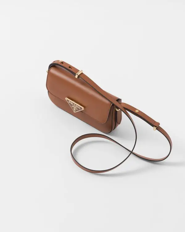 Prada Leather Shoulder Bag - Cognac | Editorialist